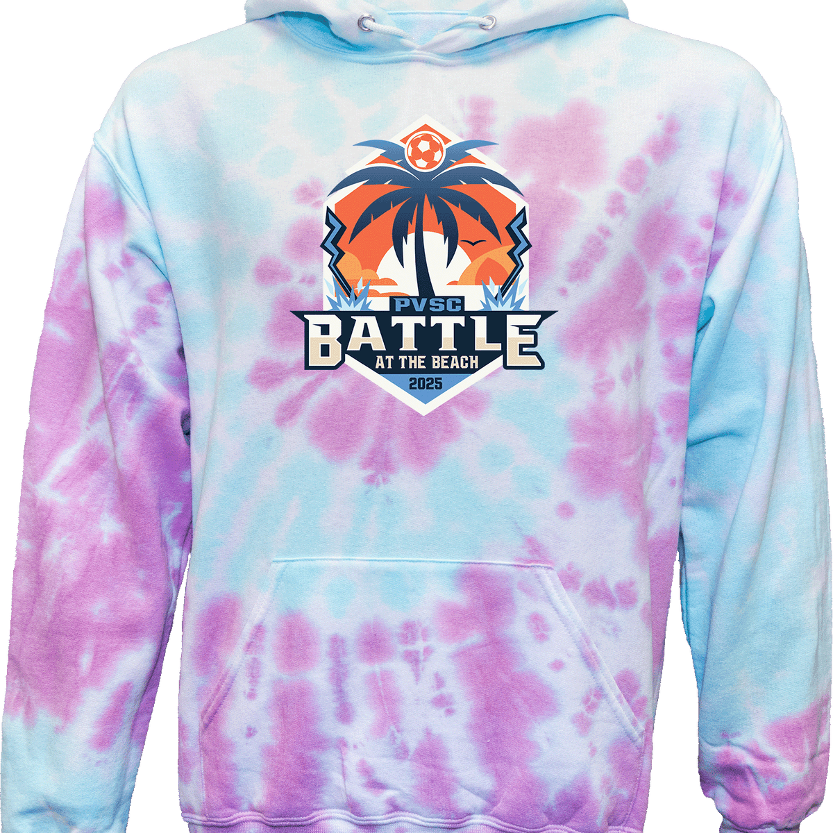 Tie-Dye Hoodies - 2025 PVSC Battle At The Beach - Two – Simax Sports